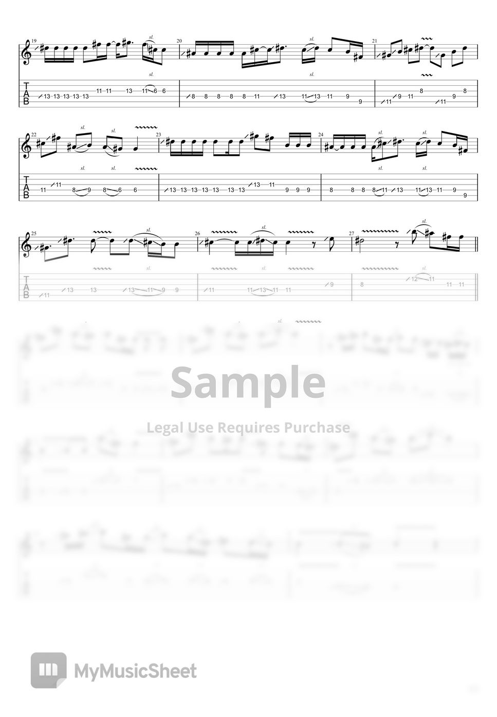Sayuri 世界の秘密 World Secret Guitar Ver Tab By Geeon