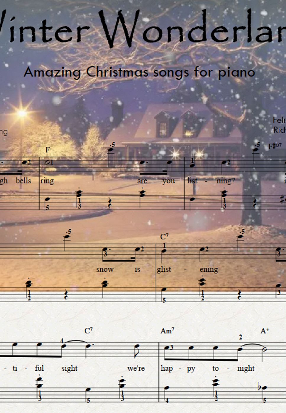 Felix Bernard / Richard B.Smith - Winter Wonderland(easy piano solo ...