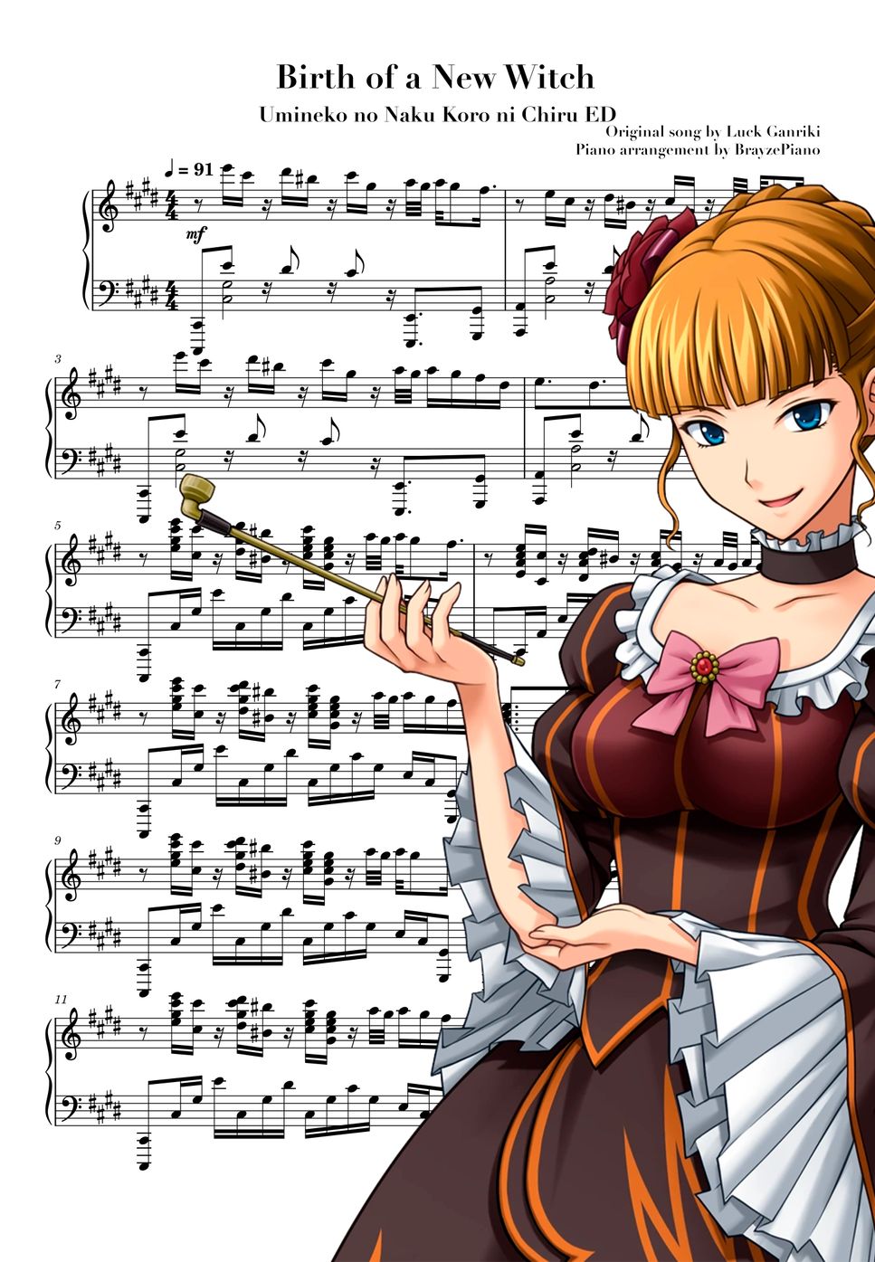 Luck Ganriki - Birth of a New Witch (Umineko no Naku Koro ni Chiru ED ...