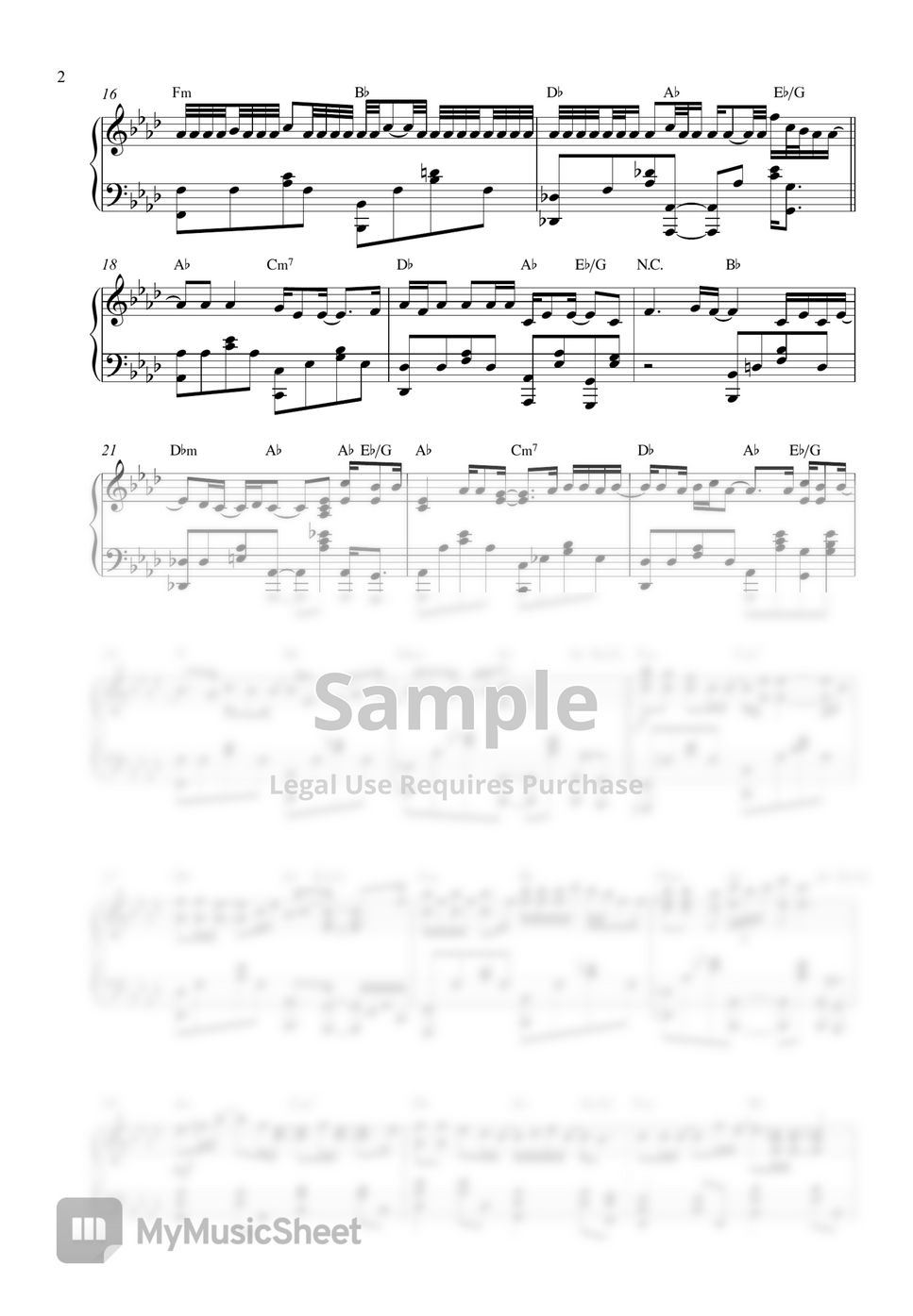 BIGBANG - Still Life (Piano Sheet) Spartito by Pianella Piano