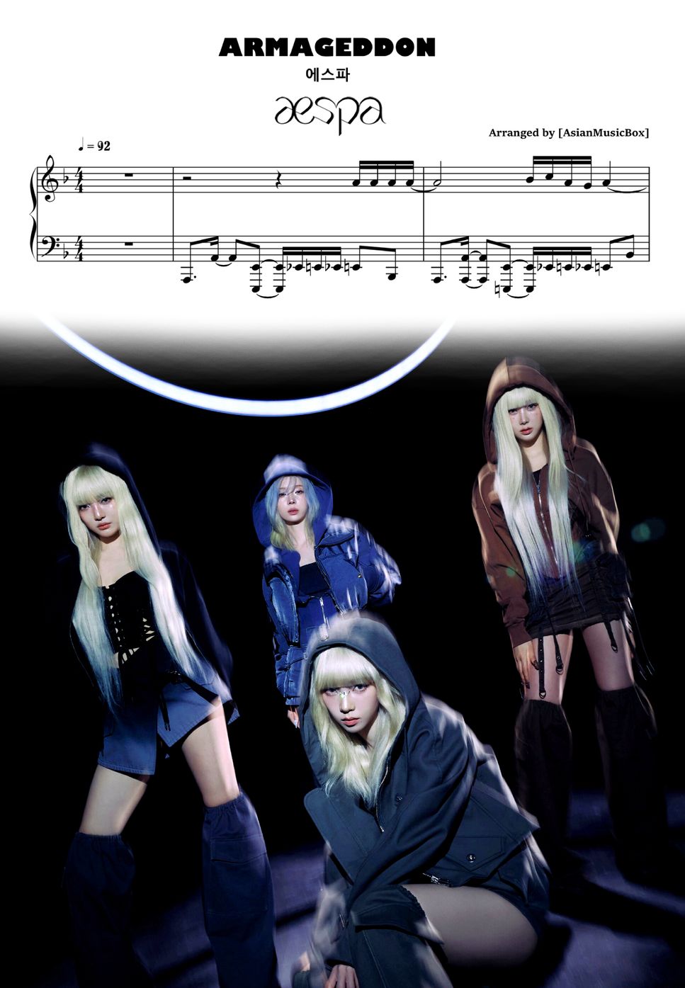 aespa (에스파) - Armageddon (Sheet, MIDI, MultiTracks & WAV) Sheet Music ...