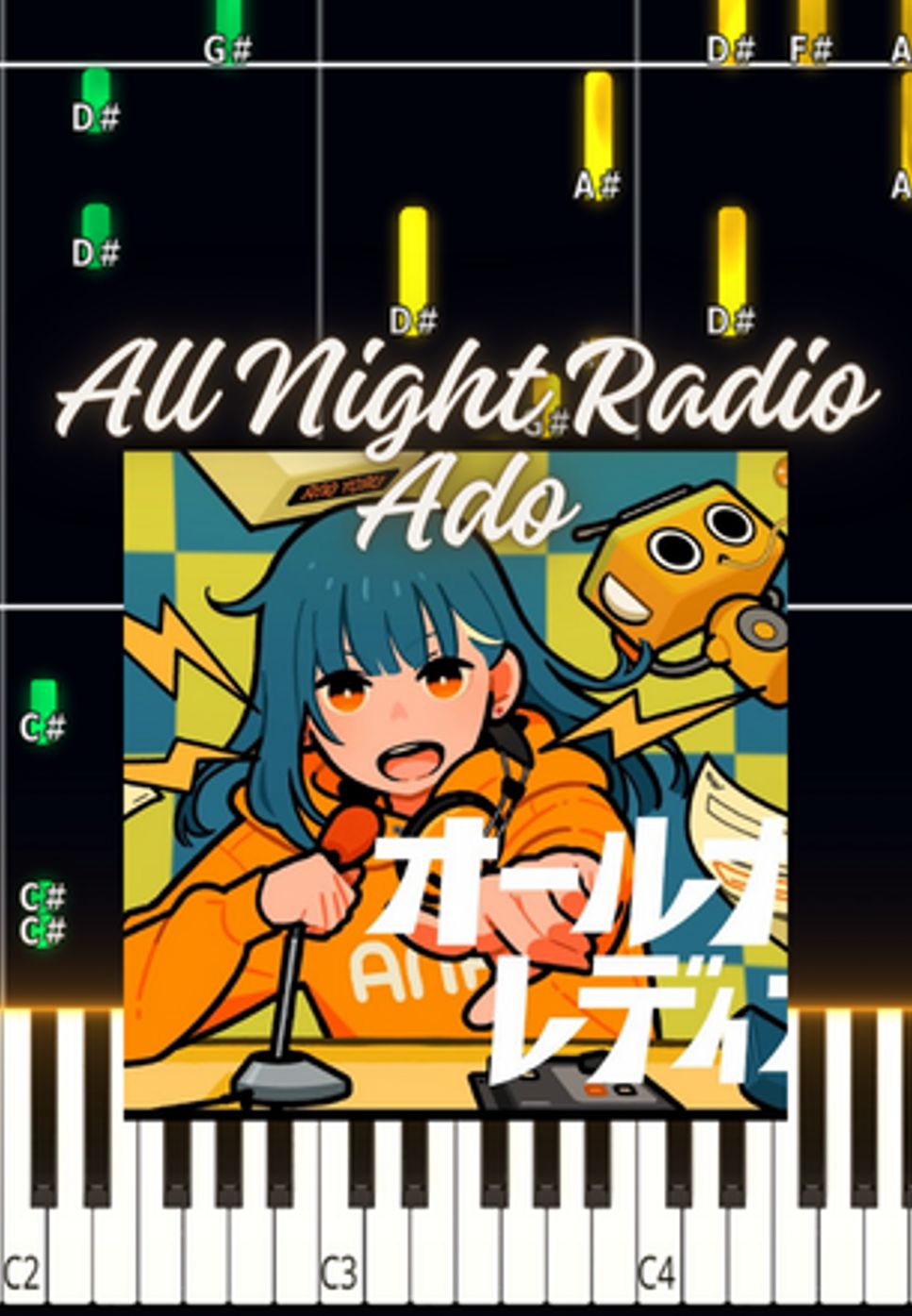 Ado - All Night Radio 樂譜 by Marco D.