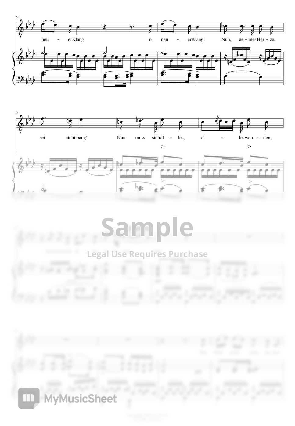 F.Schubert - Frühlingsglaube (Abmaj) Partitura by noten(노튼)