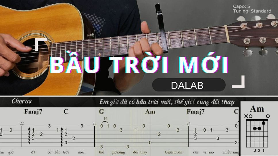 Da LAB ft. Minh Tốc & Lam - Bầu trời mới Sheet Music by Mẫn Lee