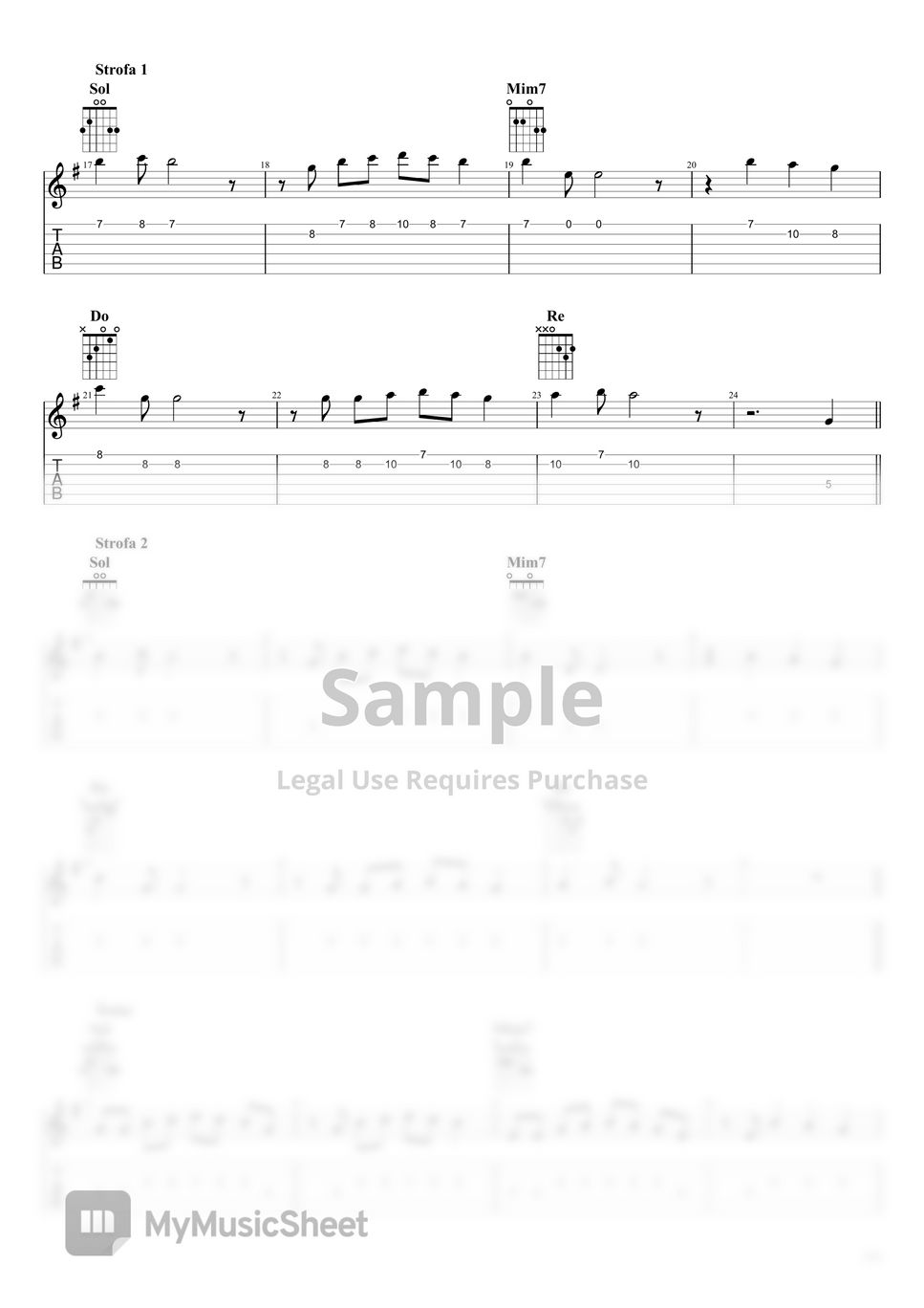 George Andrew McCluskey - Enola Gay Notenblatt