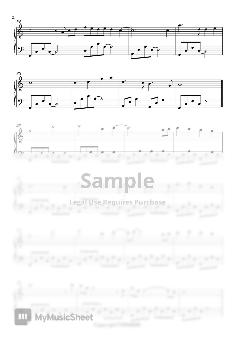 Bts 방탄소년단 Your Eyes Tell Easy Version Partition Musicale By Minibini