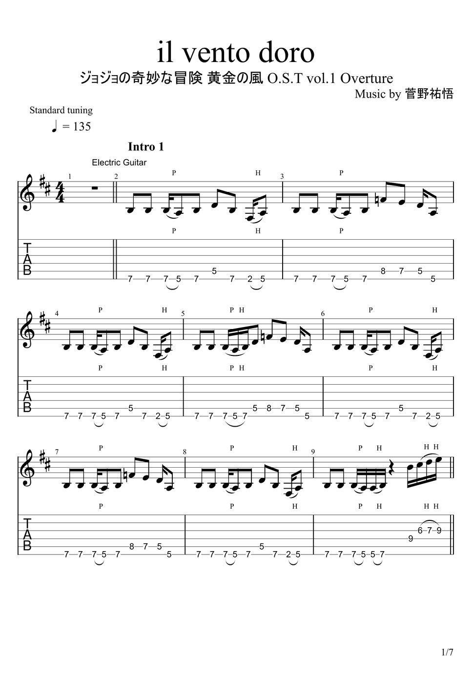 Yugo Kanno - il vento doro 標籤 by u3danchou