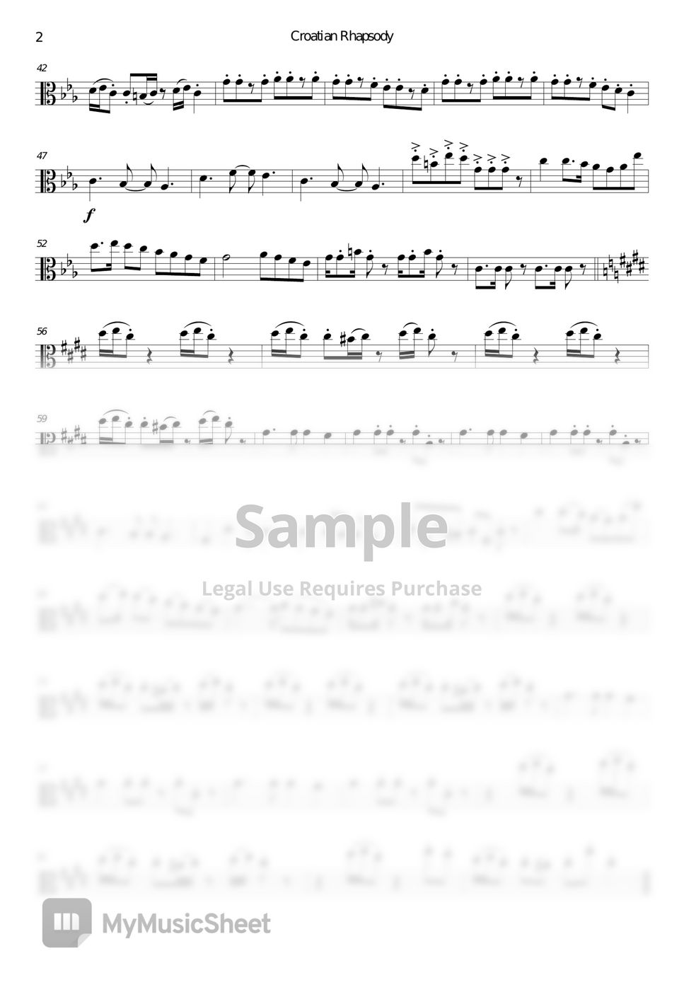 Maksim Mrvica - Croatian Rhapsody(String Ensemble with Piano) 曲谱 by SzHr