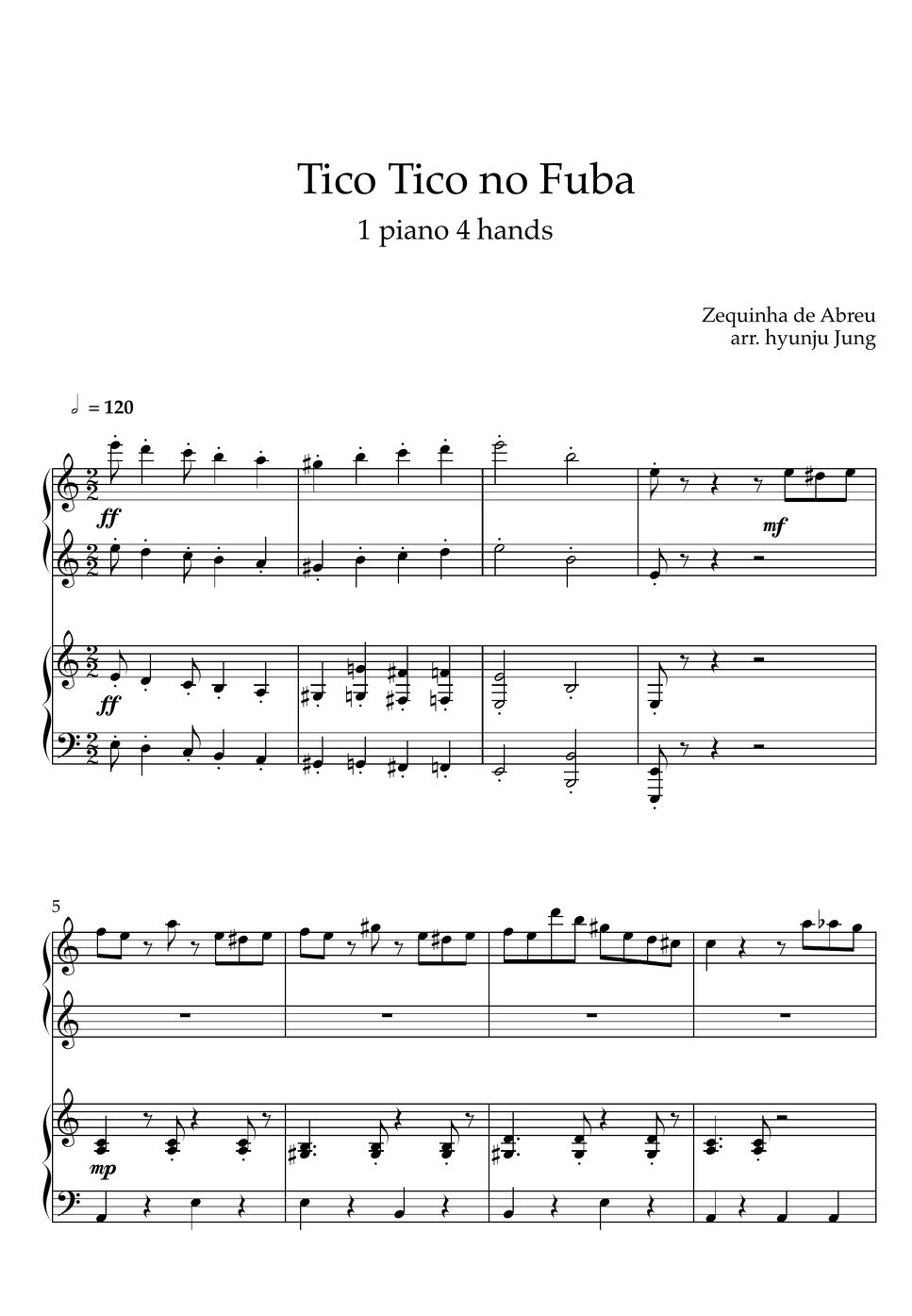 Zequinha de Abreu - tico-tico no fuba 曲谱 by HyunjuJung