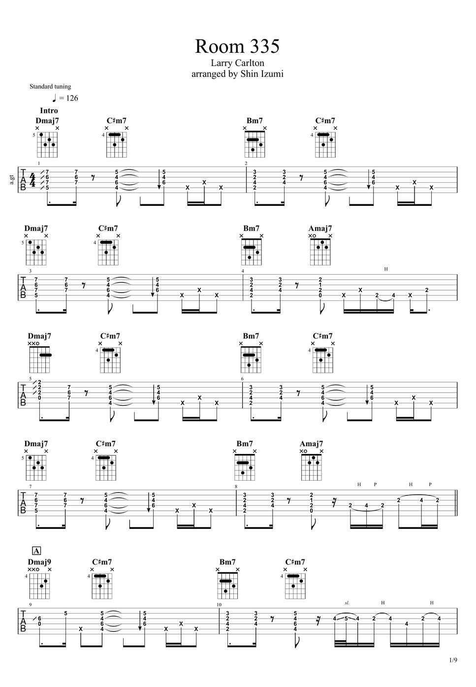 Larry Carlton - Room 335 TAB by Shin Izumi