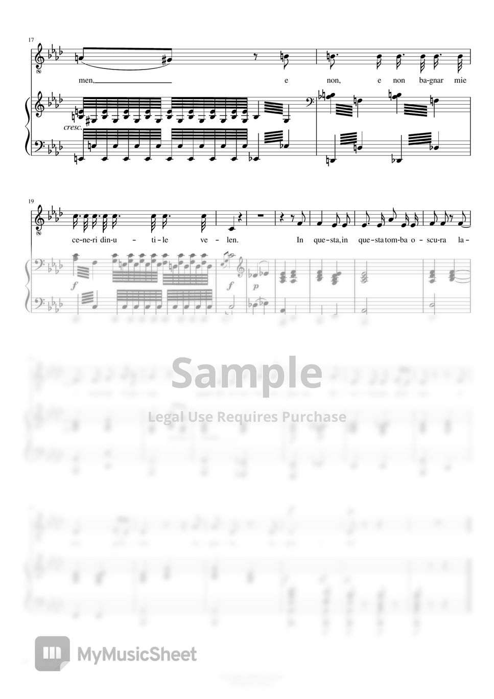 L.V.Beethoven - In questa tomba oscura (Abmaj) Hoja by noten(노튼)