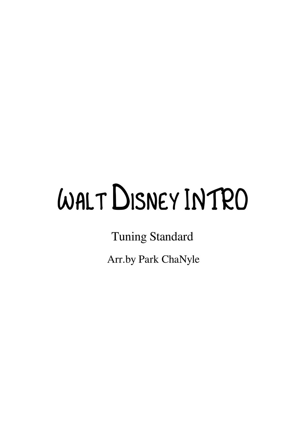 Walt Disney - Walt Disney INTRO (Guitar Solo) Tab + 1staff by Park ChaNyle