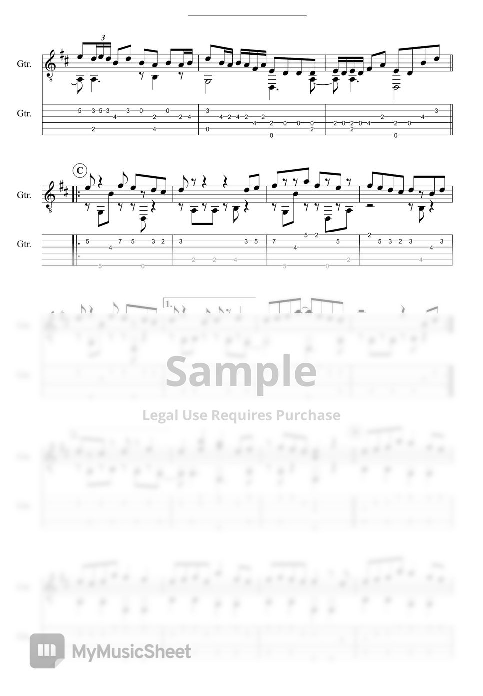 Yorushika - Just a Sunny Day for You (Cloudless) TAB by Takajoe