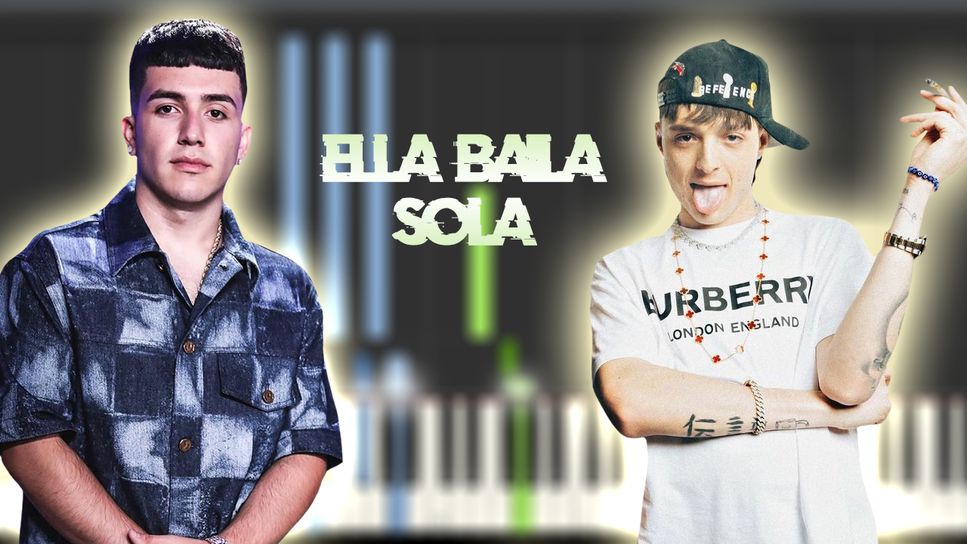 Eslabon Armado y Peso Pluma - Ella Baila Sola Soprano Saxophone Sheet ...