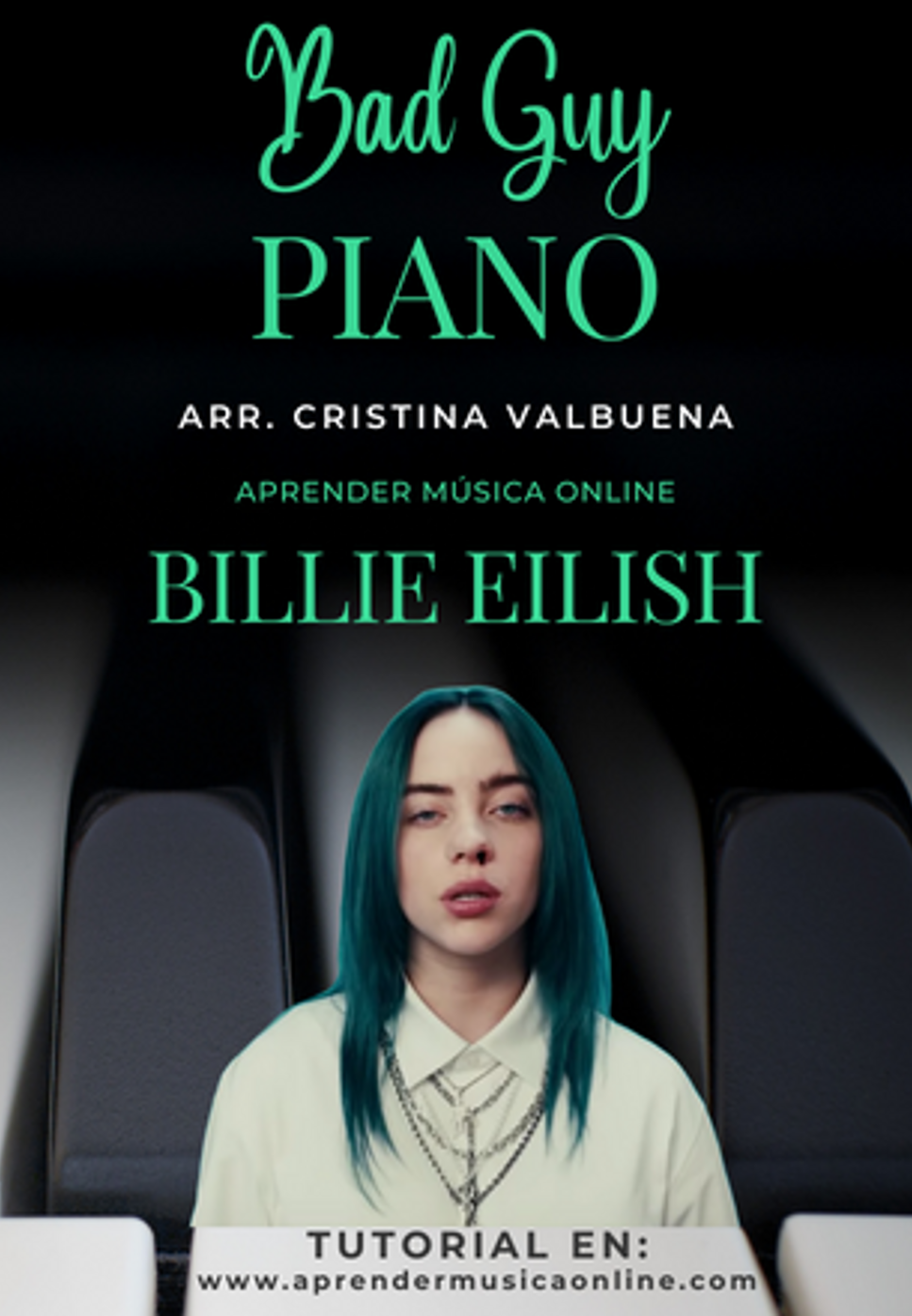Billie Eilish - Bad Guy โน้ตเพลง by Cristina Valbuena