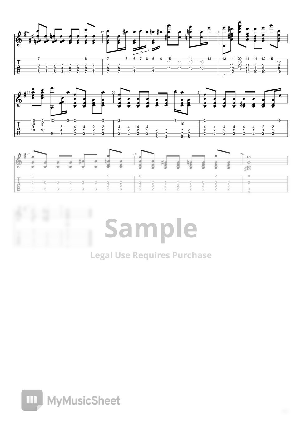 Chopin - Prelude in E Minor (Fingerstyle Guitar) TAB by Razvan Lazea