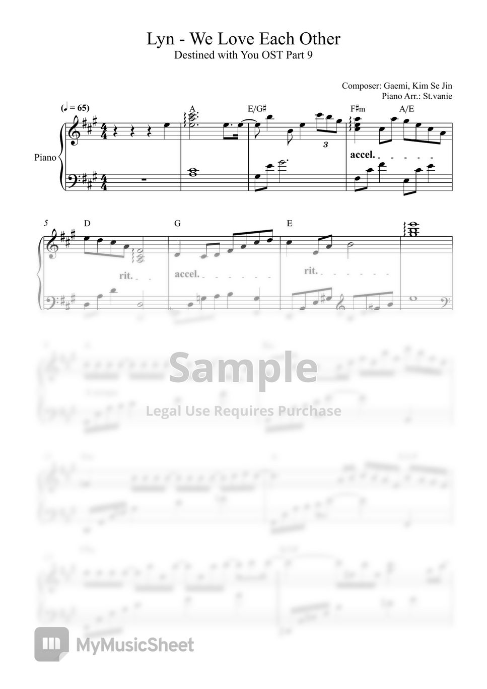 Lyn 린 - We Love Each Other 우린 서로 사랑하고 (Destined with You 이 연애는 불가항력 OST ...