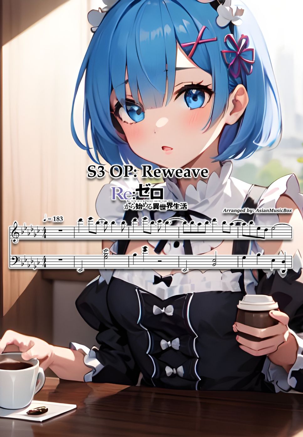 Re:Zero Season 3 - OP: "Reweave" (Sheet, MIDI, MultiTracks & WAV) 악보 by ...