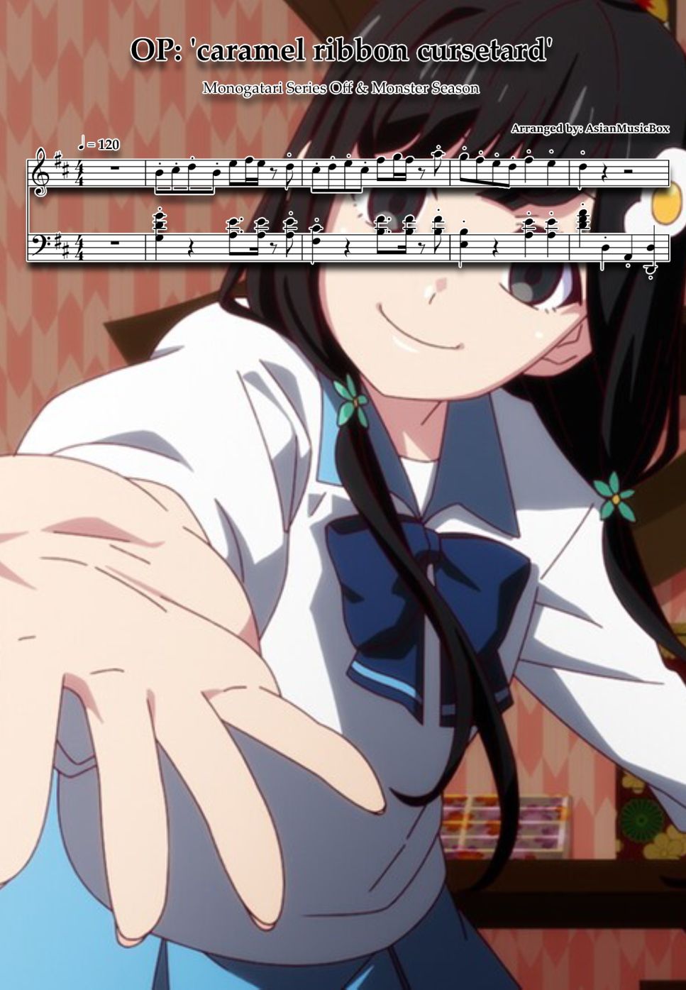 Monogatari Series Off & Monster Season - OP: 'caramel ribbon cursetard' (Sheet, MIDI ...