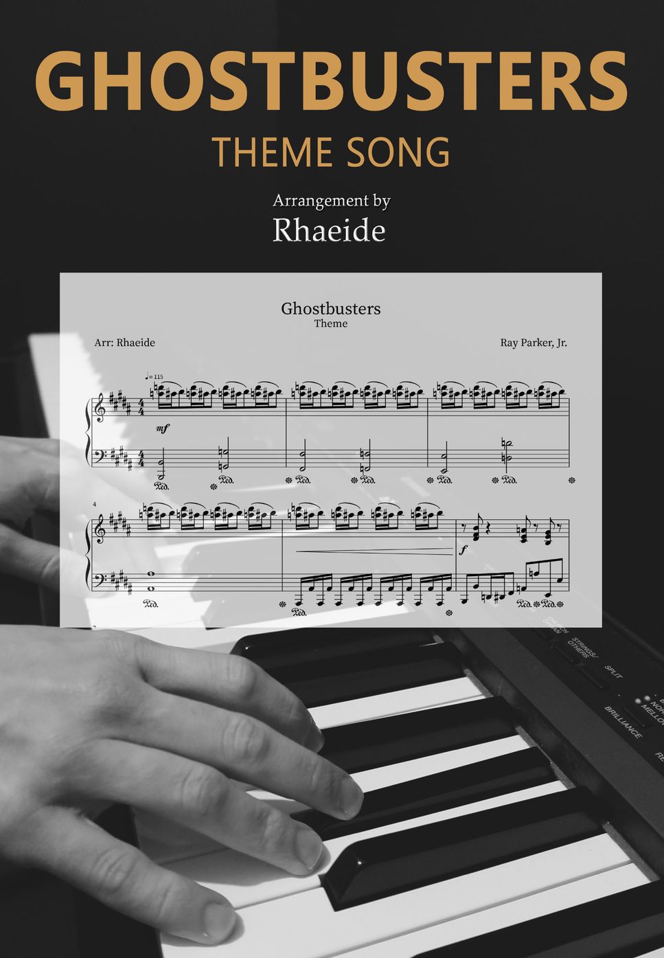 Ghostbusters - Theme Song (Ray Parker Jr.) 악보 by Rhaeide