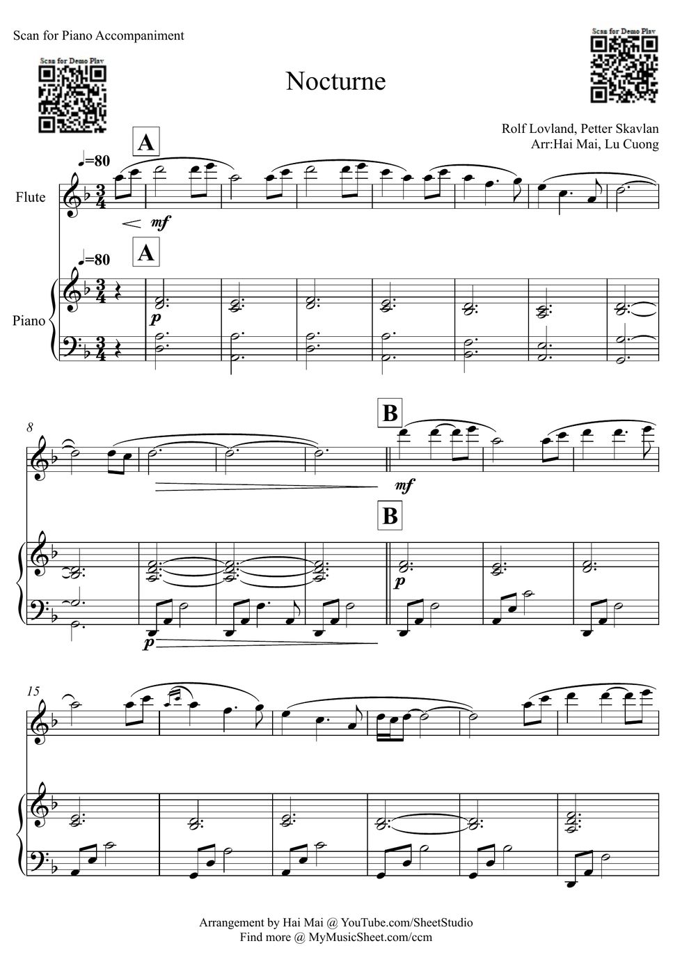 Secret Garden - Nocturne for Flute Hoja by Hai Mai