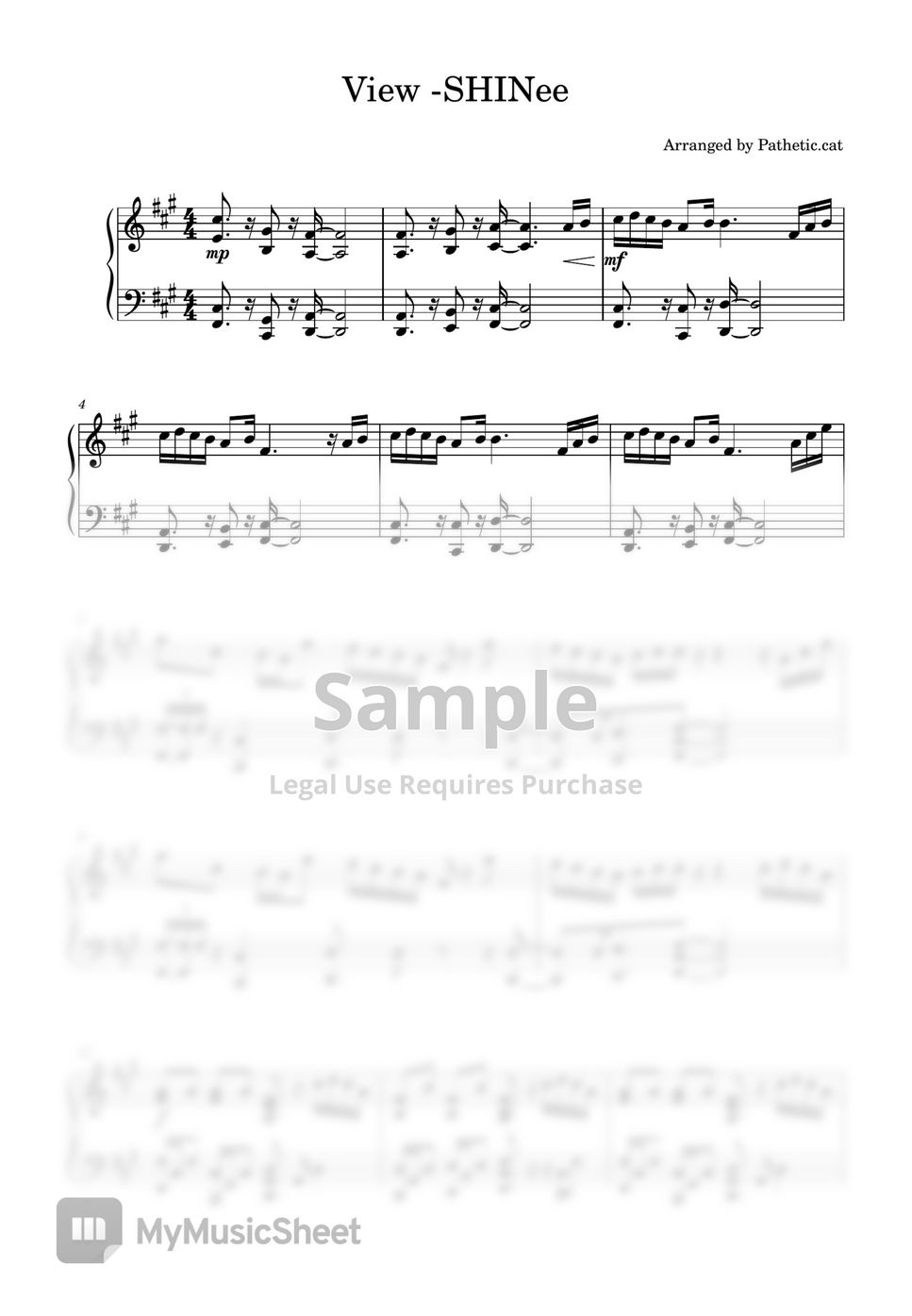 SHINee - View Sheet by pathetic.cat