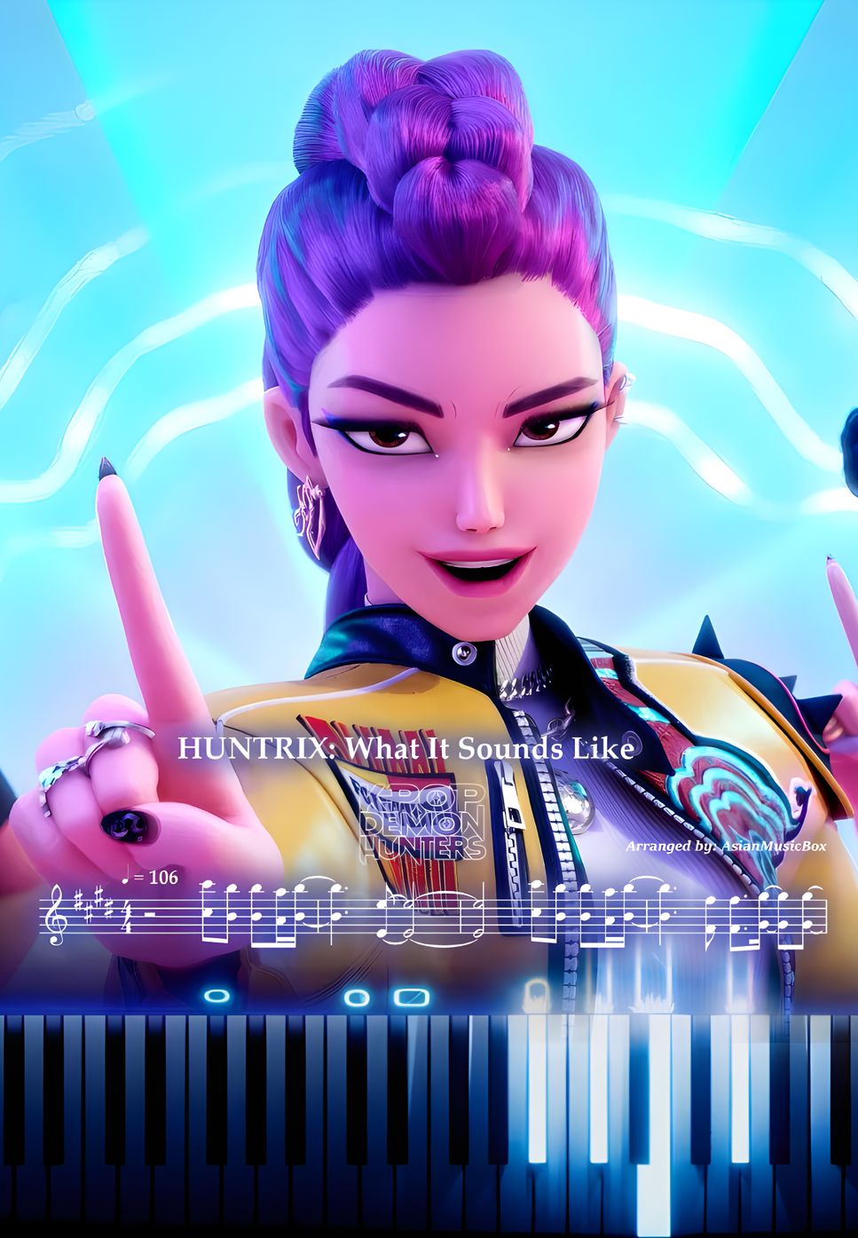 HUNTRIX - What It Sounds Like (KPop Demon Hunters OST) โน้ตเพลง by ...