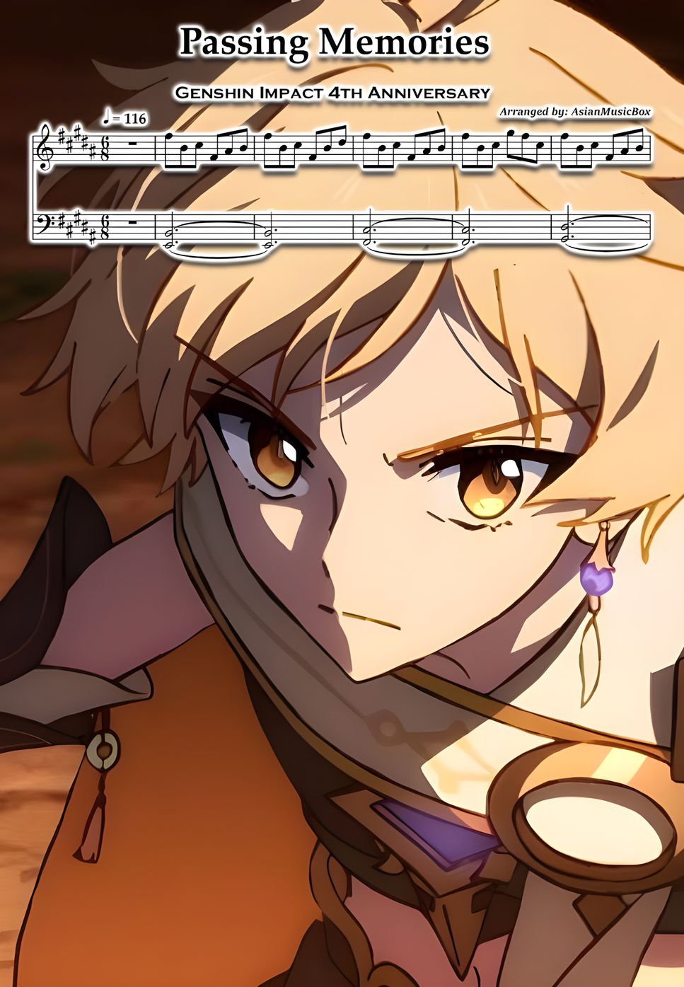 Genshin Impact - 4th Anniversary Theme Song: "Passing Memories" (Sheet ...