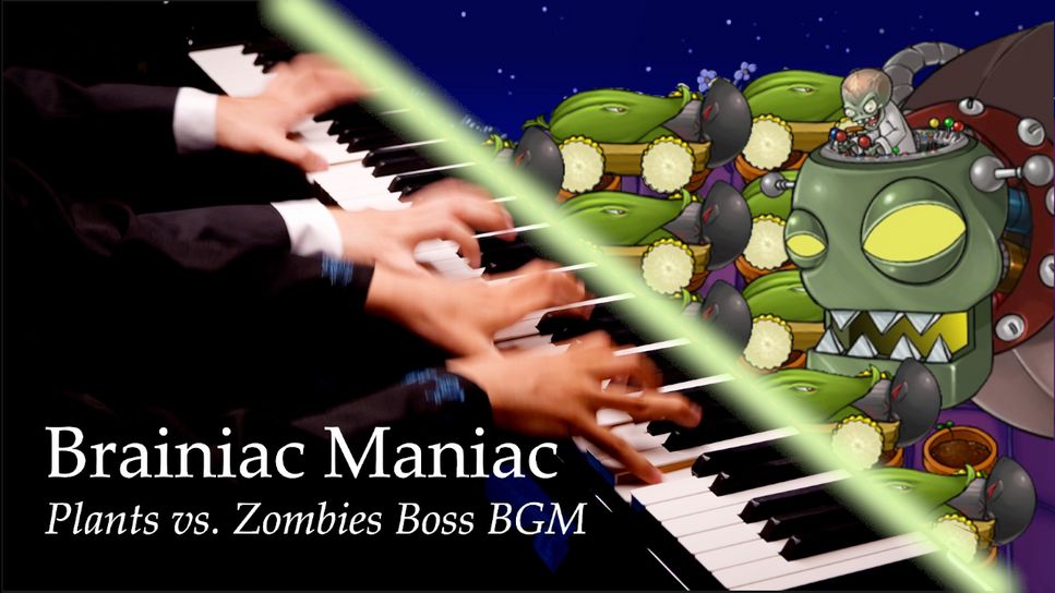 植物大战僵尸 - 【四手联弹】Brainiac Maniac（Bilibili：我全场唯一真预言家） Hoja by VulcanPiano