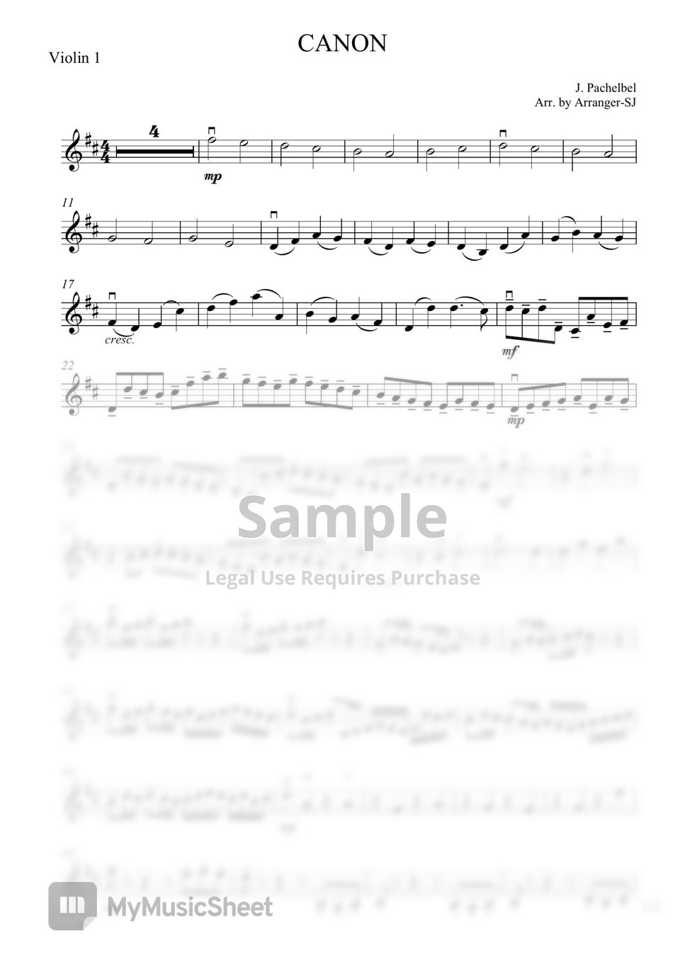 Pachelbel - CANON (for 3 violins & Piano or 2 violins & cello & Piano ...