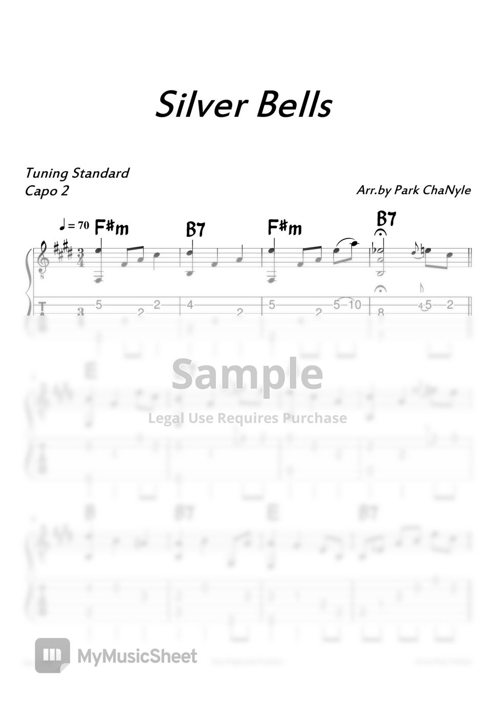 Jay Livingston - Silver Bells (Acoustic Fingerstyle Guitar) Tab ...