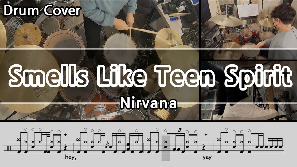 Nirvana - Smells Like Teen Spirit Sheet Music by Gwon's DrumLesson