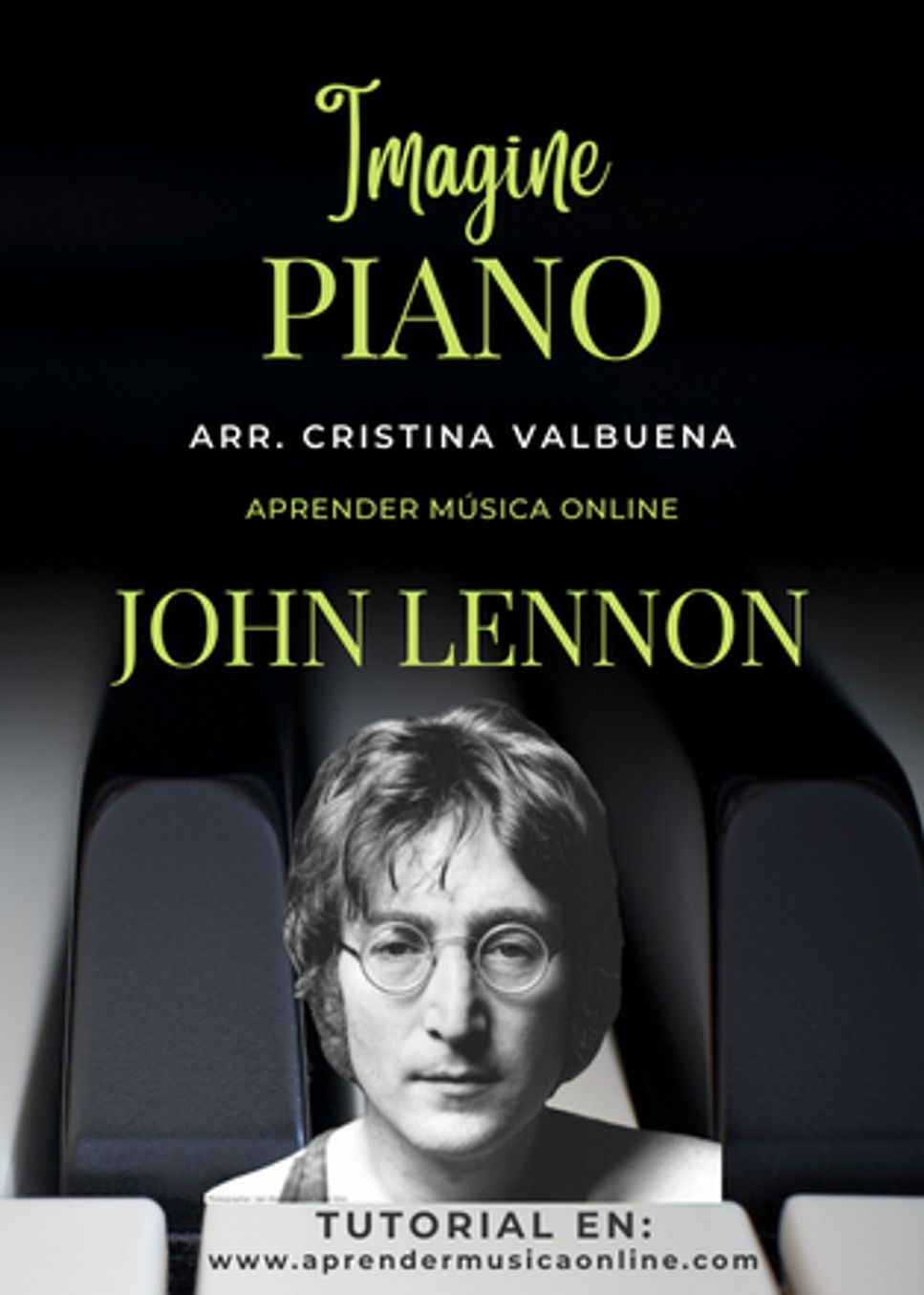 John Lenon - Imagine Sheet by Cristina Valbuena