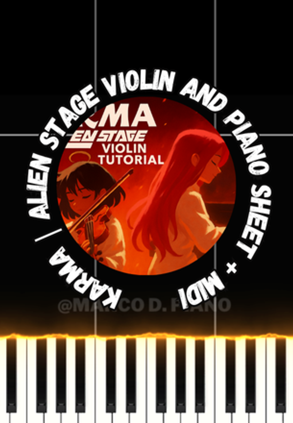 Choi Yongsu - KARMA (Alien Stage) Violin Sheet Music PDF | Marco D ...