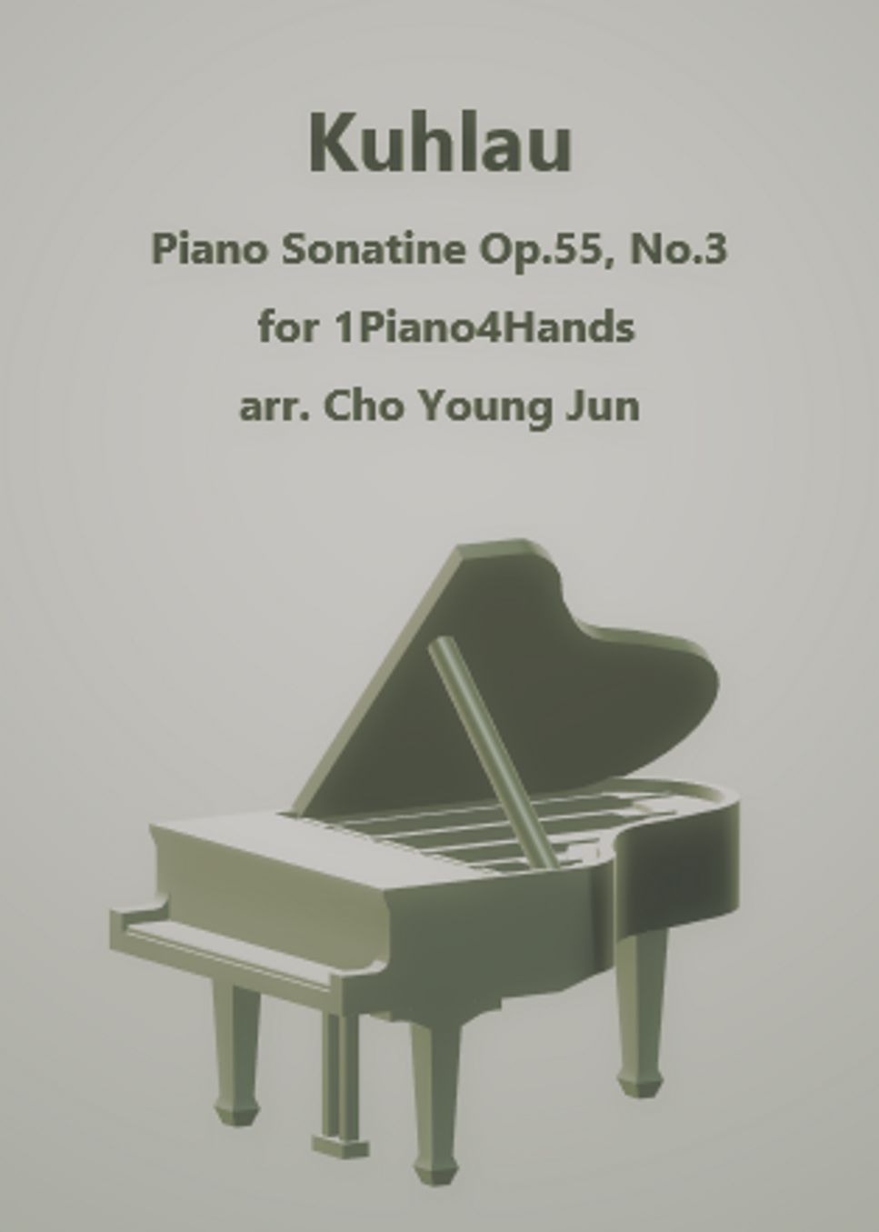 Kuhlau - Kuhlau Piano Sonatine Op 55, No 3 for 1Piano4Hands ...