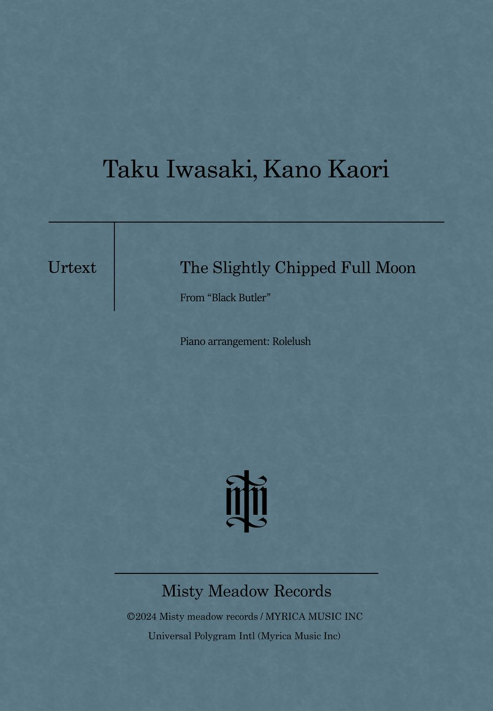 Yucca, Taku Iwasaki, Kano Kaori - The Slightly Chipped Full Moon (From ...