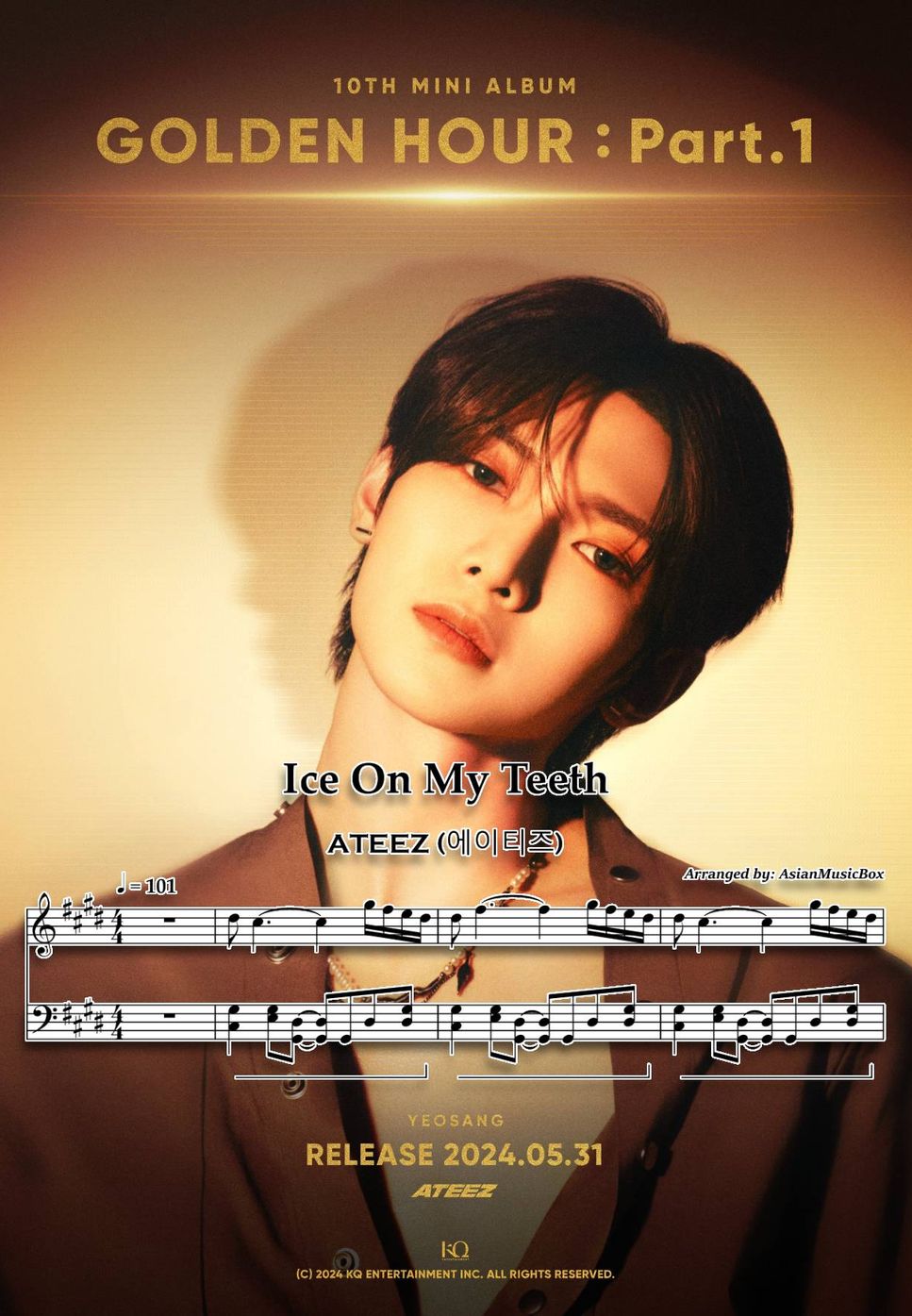ATEEZ (에이티즈) - 'Ice On My Teeth' (Sheet, MIDI, MultiTracks & WAV) Sheet ...