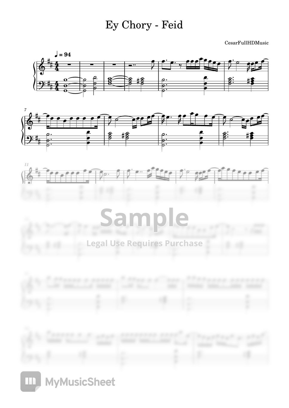 Feid - Ey Chory Sheets