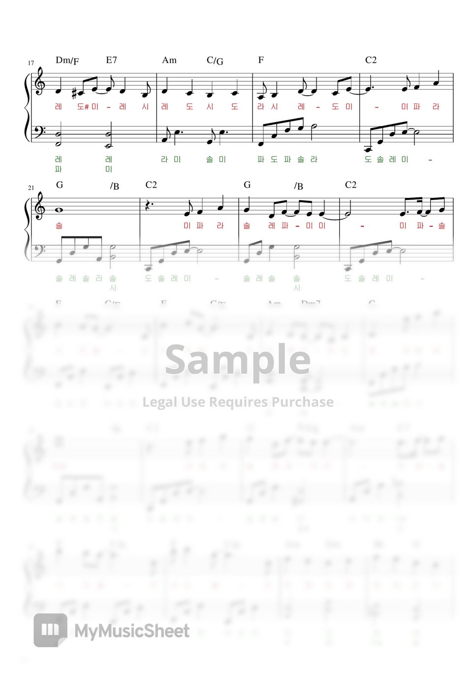 Aladdin OST - A Whole New World (Easy ver.) Sheets by PichiAhr