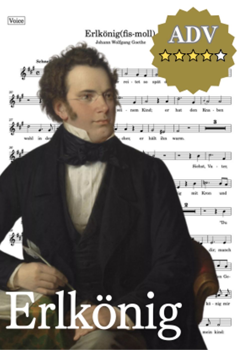 Schubert - 【音源付き】魔王 / シューベルト（ヘ短調） (f-moll/Fm/ヘ短調/F-minor) Sheets by cogito