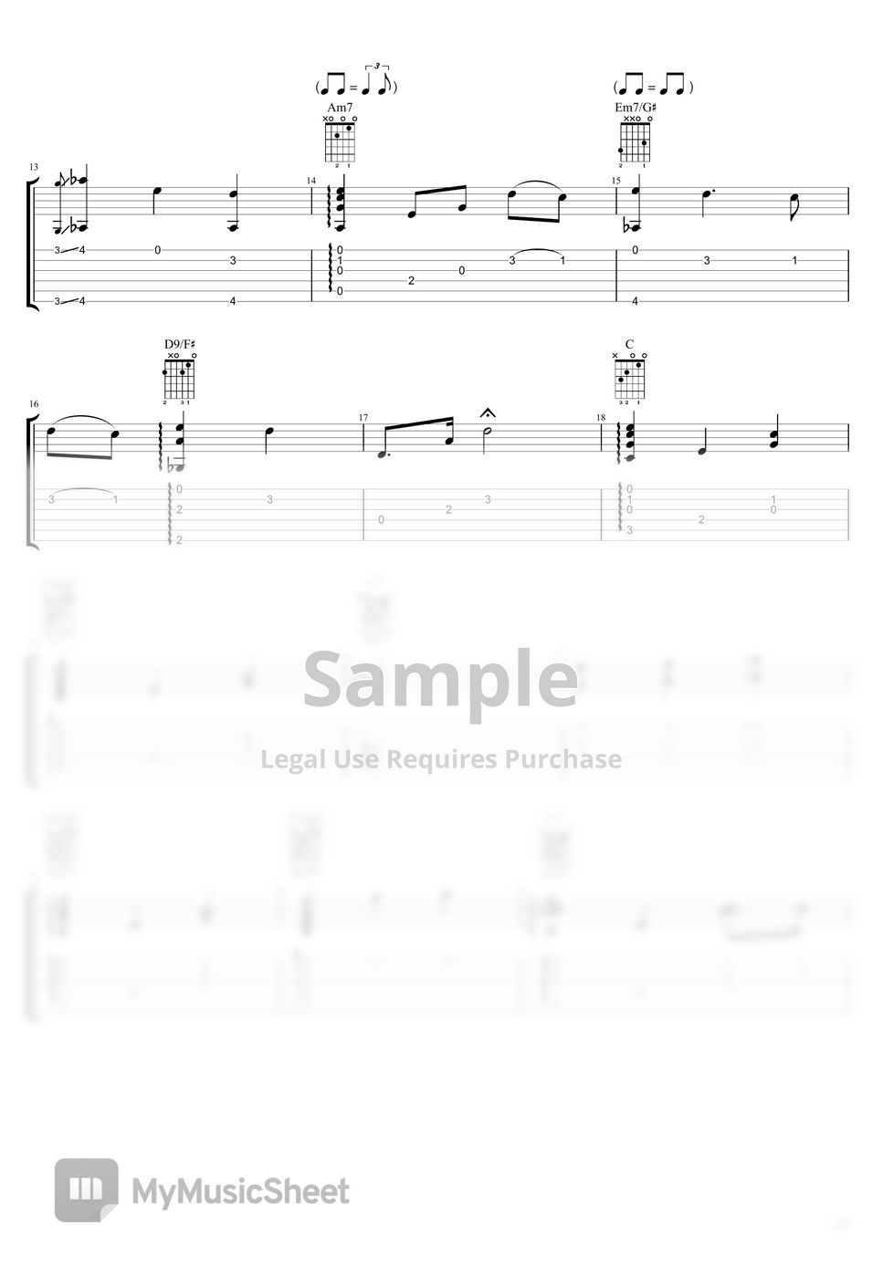 Rex Orange County | Fingerstyle Guitar - Sunflower TAB by Kenneth Acoustic