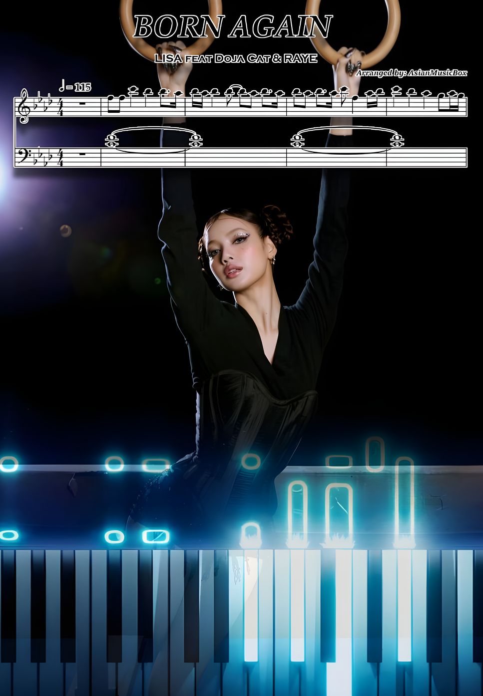 LISA feat. Doja Cat & RAYE - BORN AGAIN Sheet Music by AsianMusicBox