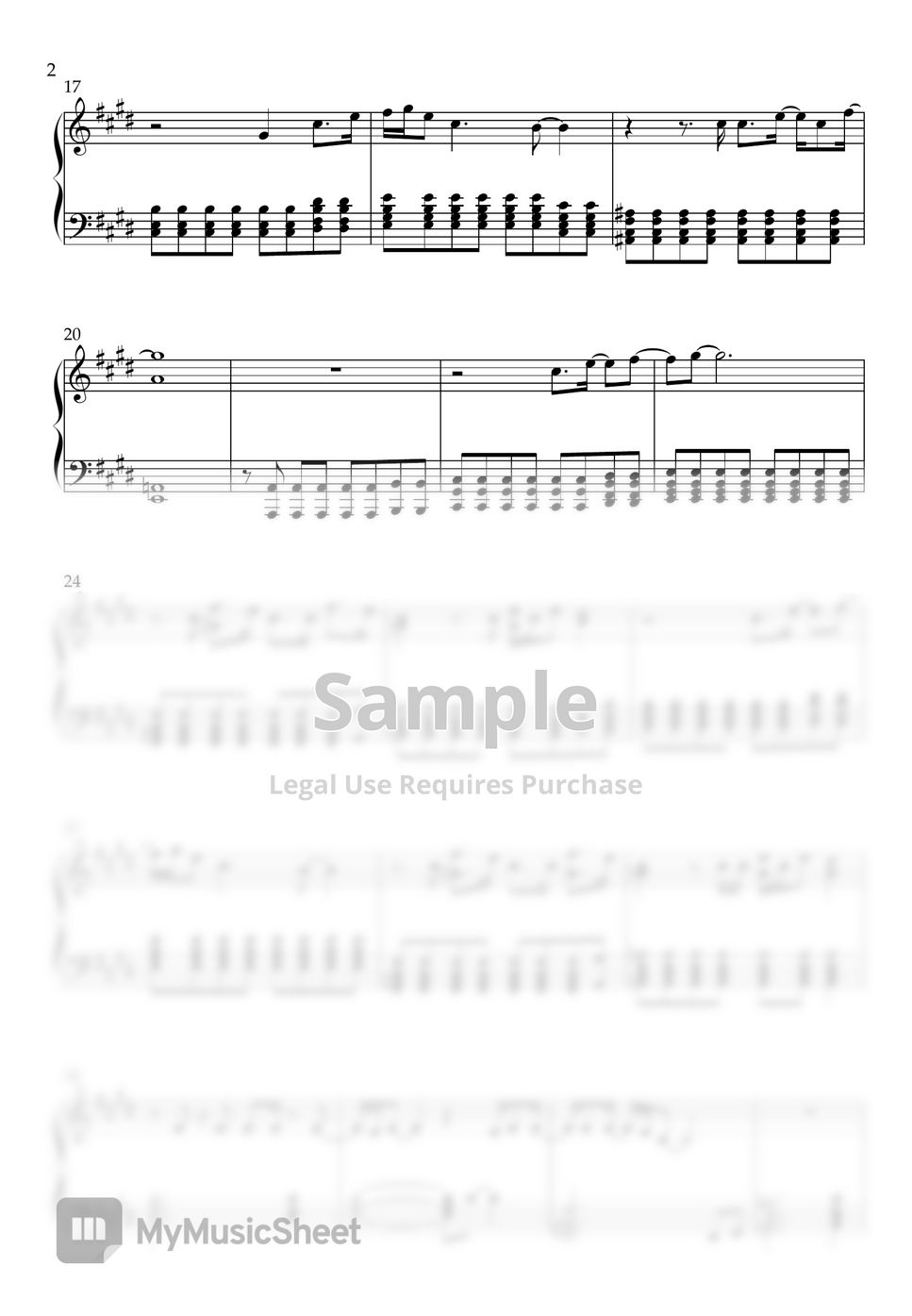 Hong Isaac - Close Your Eyes (The Uncanny Counter OST) Partitura by Haesol