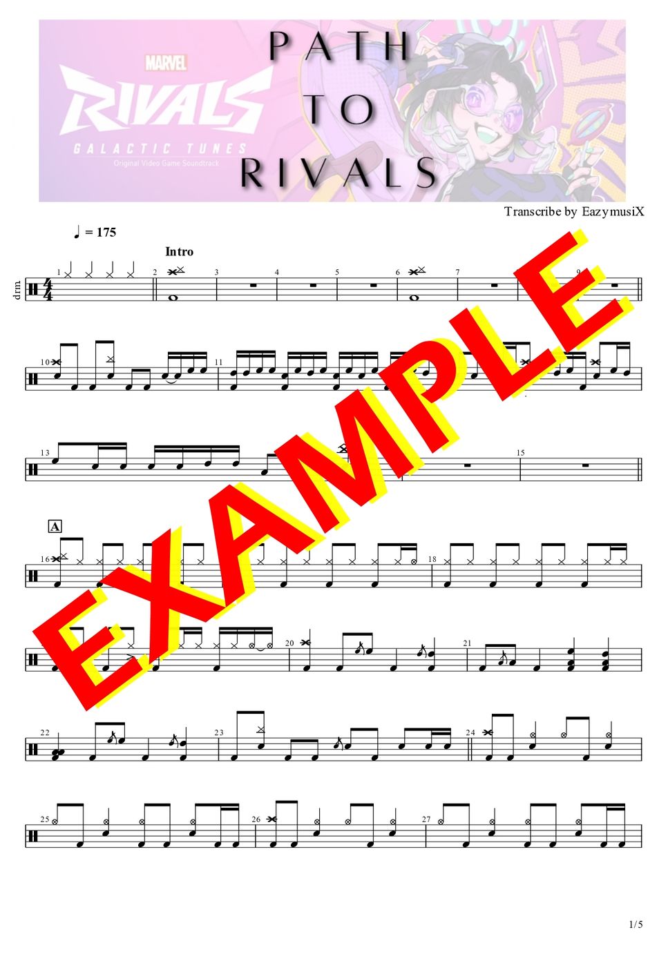 Marvel Rivals - Path to Rivals Sheet Music by EazymusiX