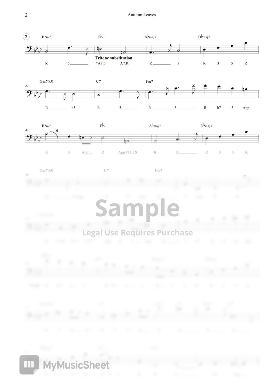 Eddie Higgins Trio [Bass : Jay Leonhart] - Autumn Leaves Sheet by Choi ...