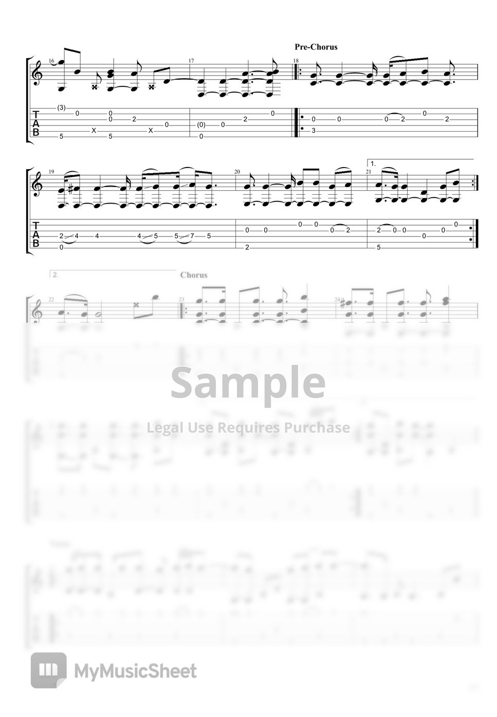 Cheat Codes feat. Demi Lovato - No Promises (Guitar) TAB by Leon Alex