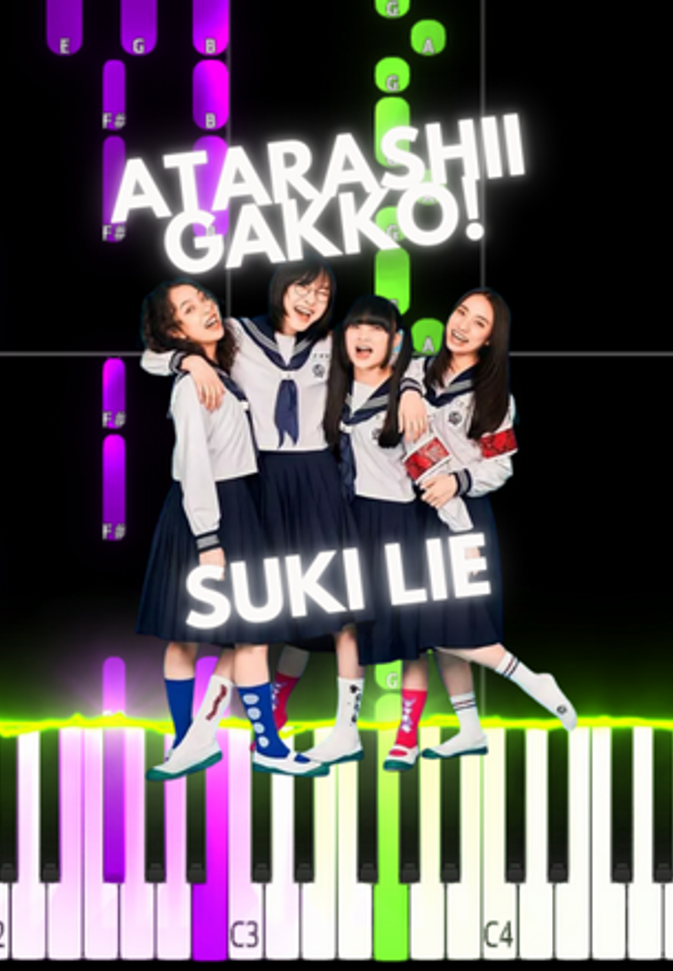 ATARASHII GAKKO! - SUKI LIE Sheet Music by Marco D.