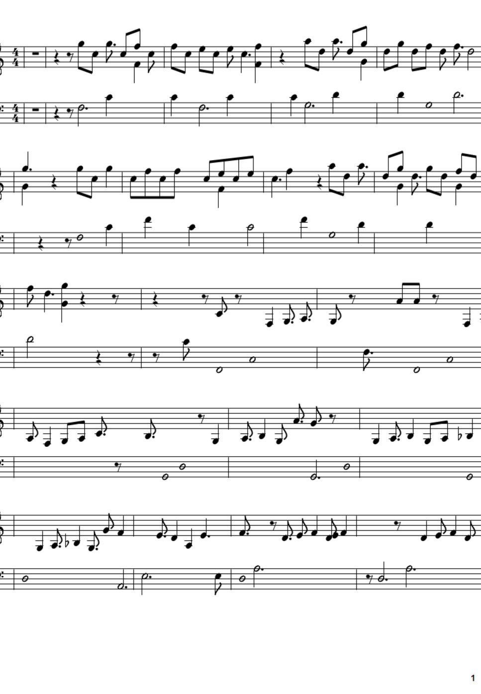 The Kings Affection OST - If I - Baek Ji Young (K-Drama) 楽譜 by Piano ...