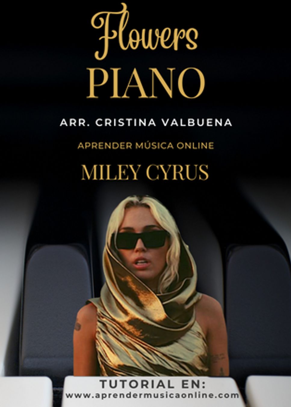 Miley Cyrus - Flowers 악보 by Cristina Valbuena