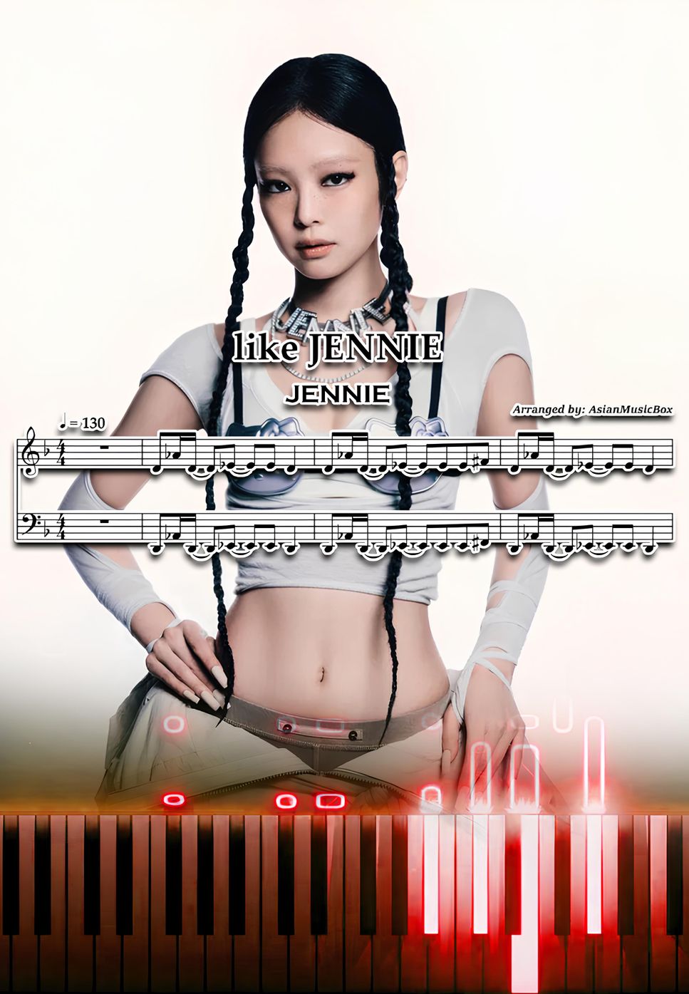 JENNIE - like JENNIE Sheet Music by AsianMusicBox